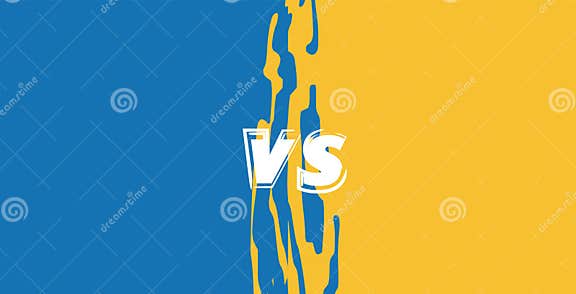 Versus. Vs Screen Template with Divider Stock Illustration ...