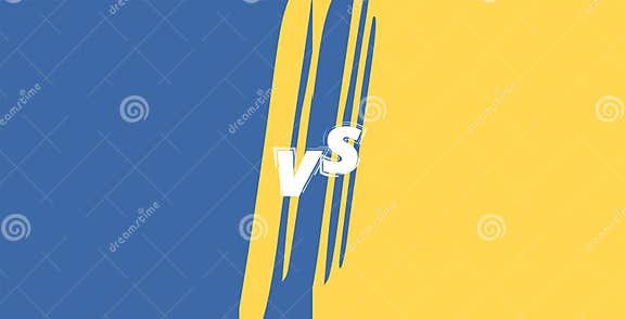 Versus. Vs Screen Template with Divider Stock Illustration ...