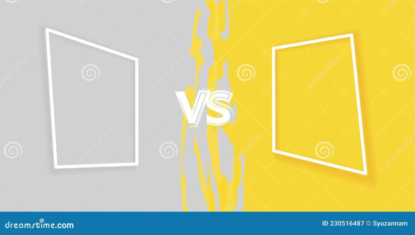 Versus. Vs Screen Template with Divider Stock Vector - Illustration of ...