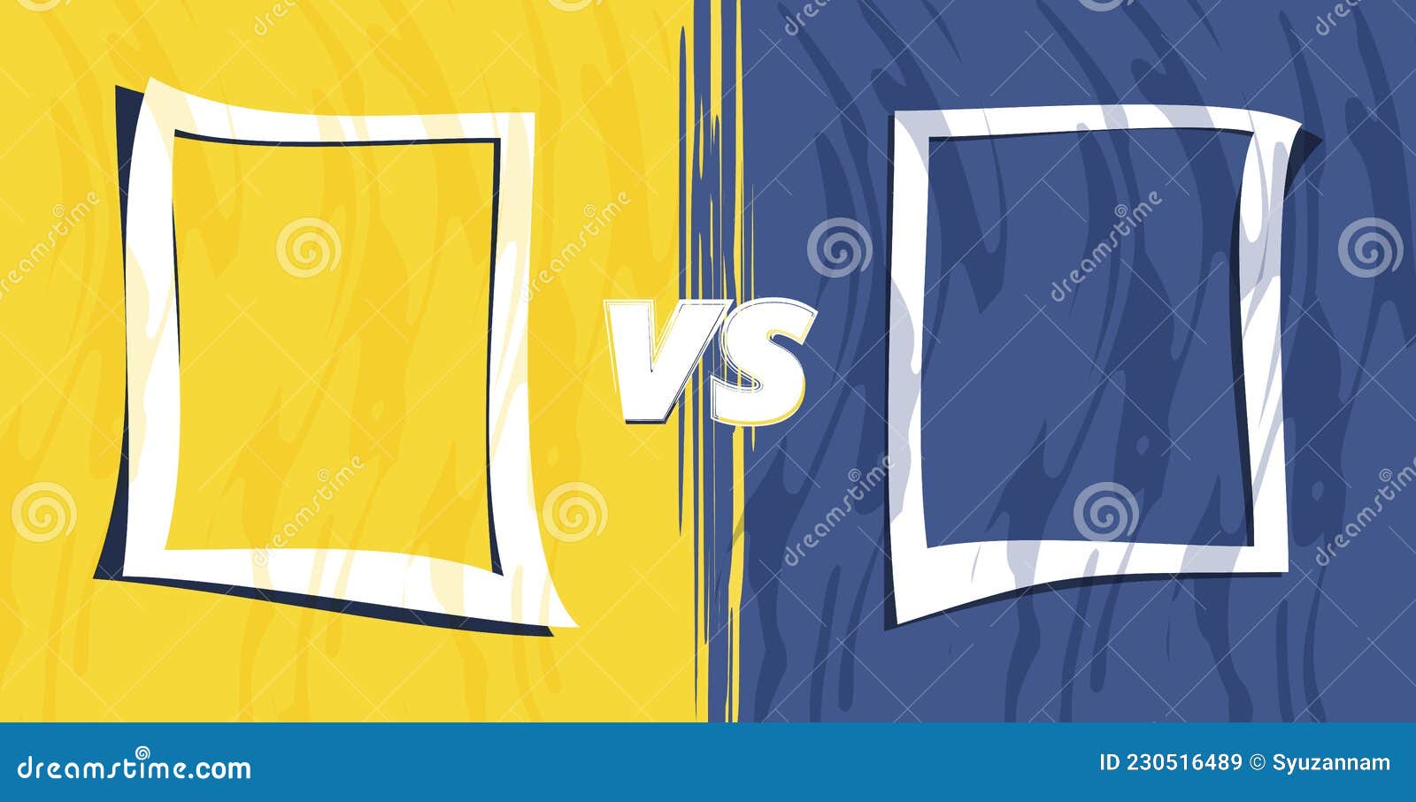 Versus. Vs Screen Template with Divider Stock Vector - Illustration of ...