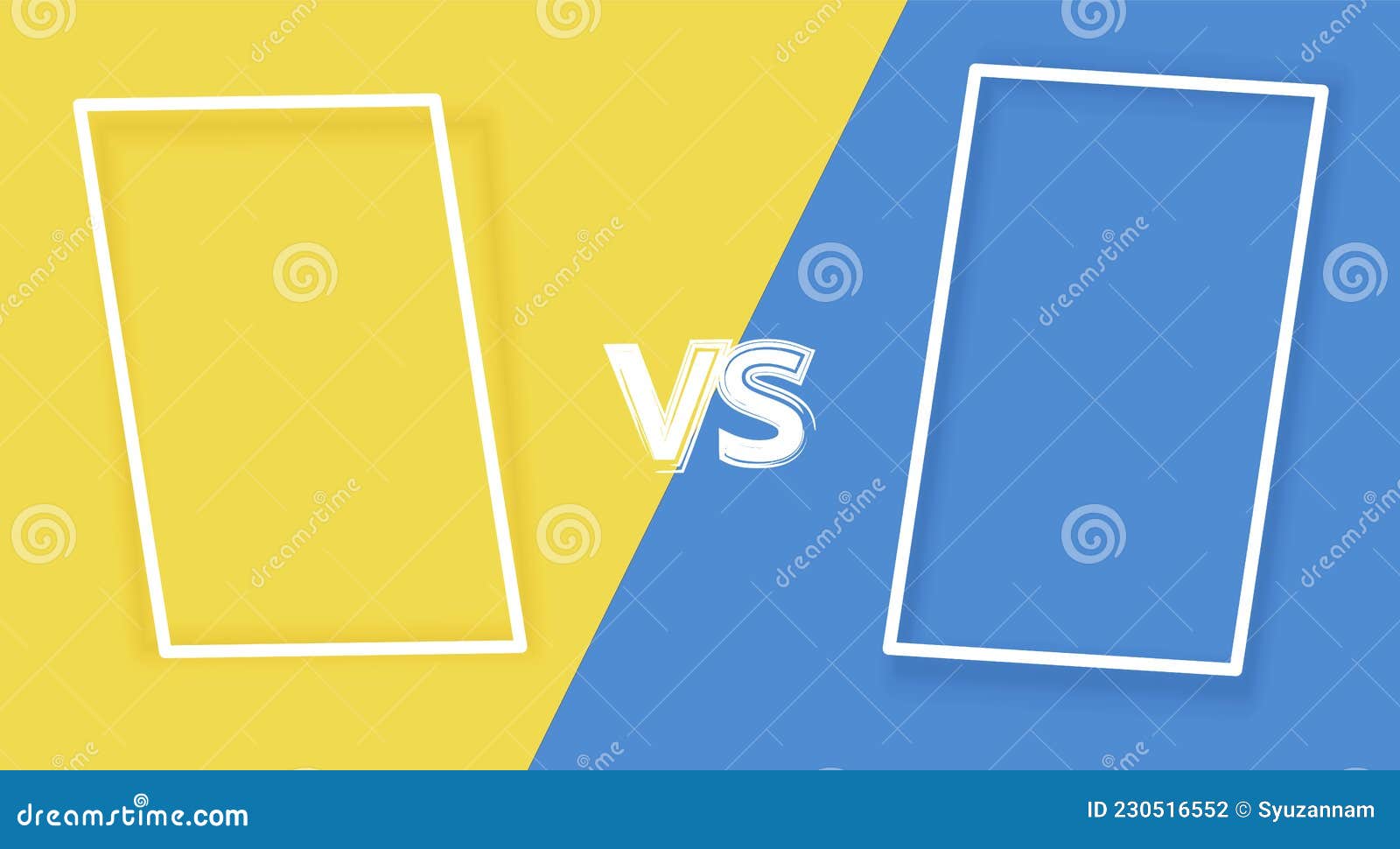Versus. Vs Screen Template with Divider Stock Vector - Illustration of ...