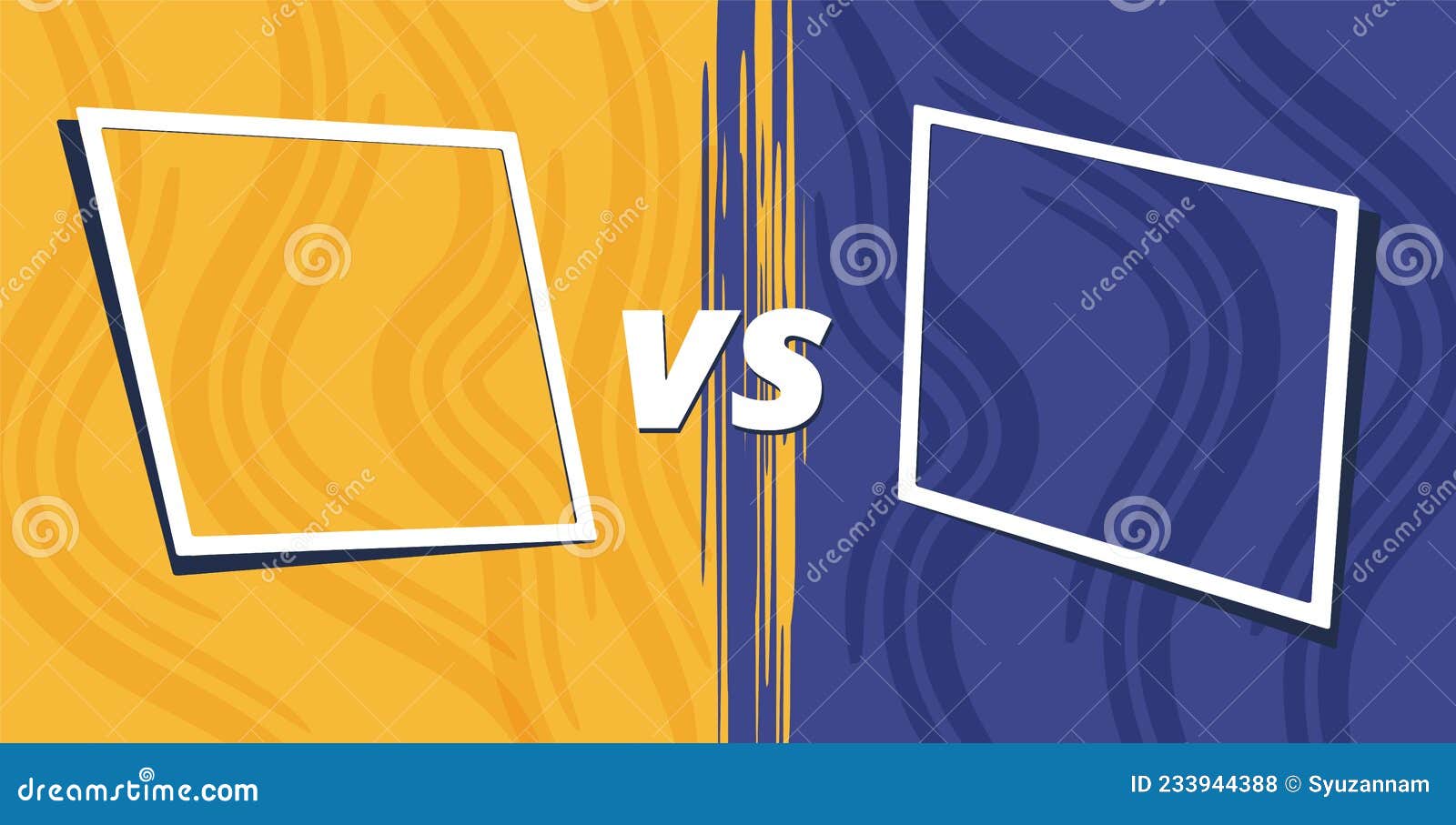 Versus. Vs Screen Template with Divider Stock Vector - Illustration of ...