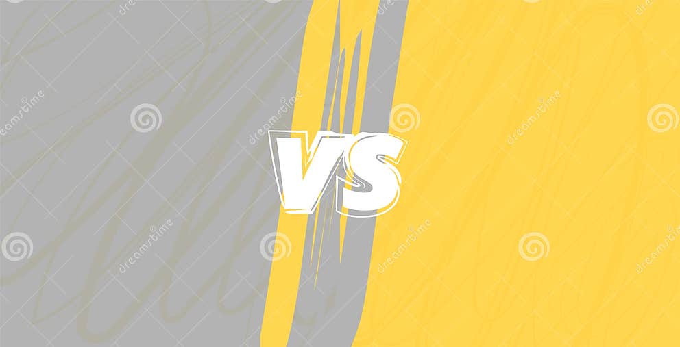 Versus. Vs Screen Template with Divider Stock Vector - Illustration of ...