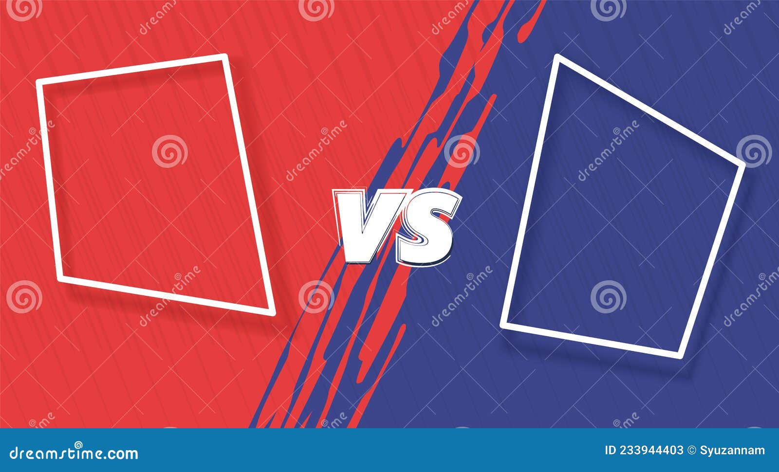 Versus. Vs Screen Template with Divider Stock Vector - Illustration of ...