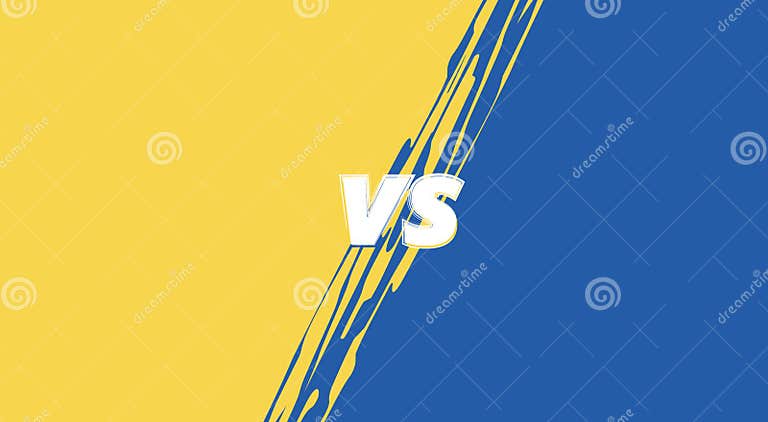 Versus. Vs Screen Template with Divider Stock Vector - Illustration of ...