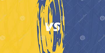 Versus. Vs Screen Template with Divider Stock Vector - Illustration of ...
