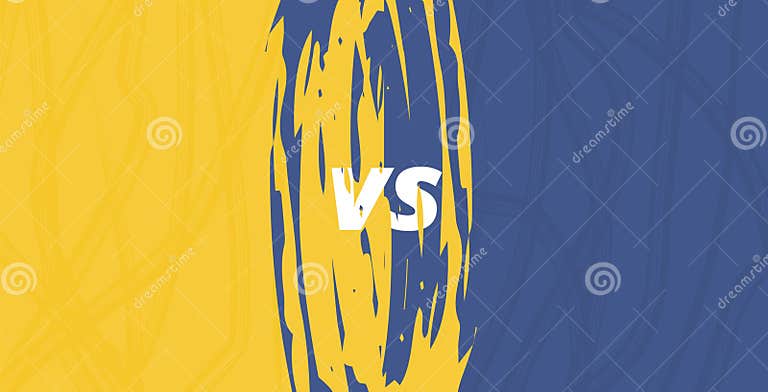 Versus. Vs Screen Template with Divider Stock Vector - Illustration of ...