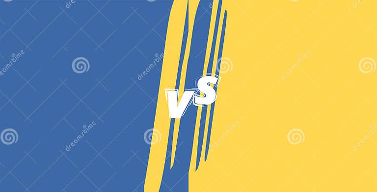 Versus. Vs Screen Template with Divider Stock Vector - Illustration of ...