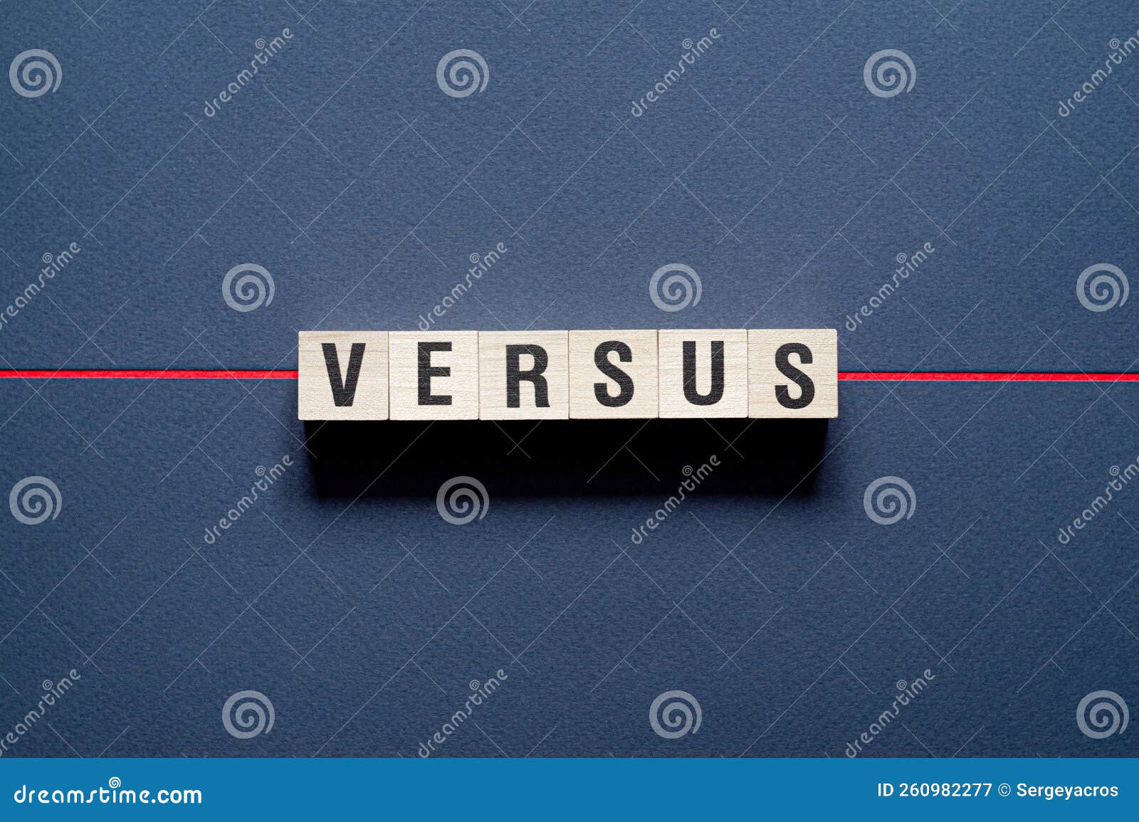 Versus - Word Concept on Cubes Stock Image - Image of solution ...