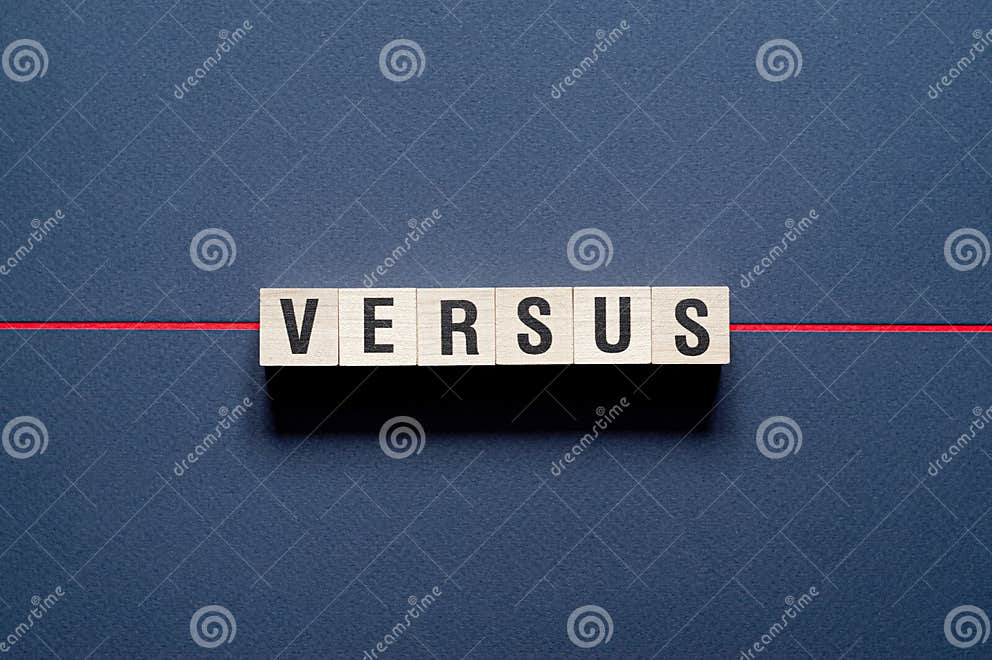 Versus - Word Concept on Cubes Stock Image - Image of solution ...