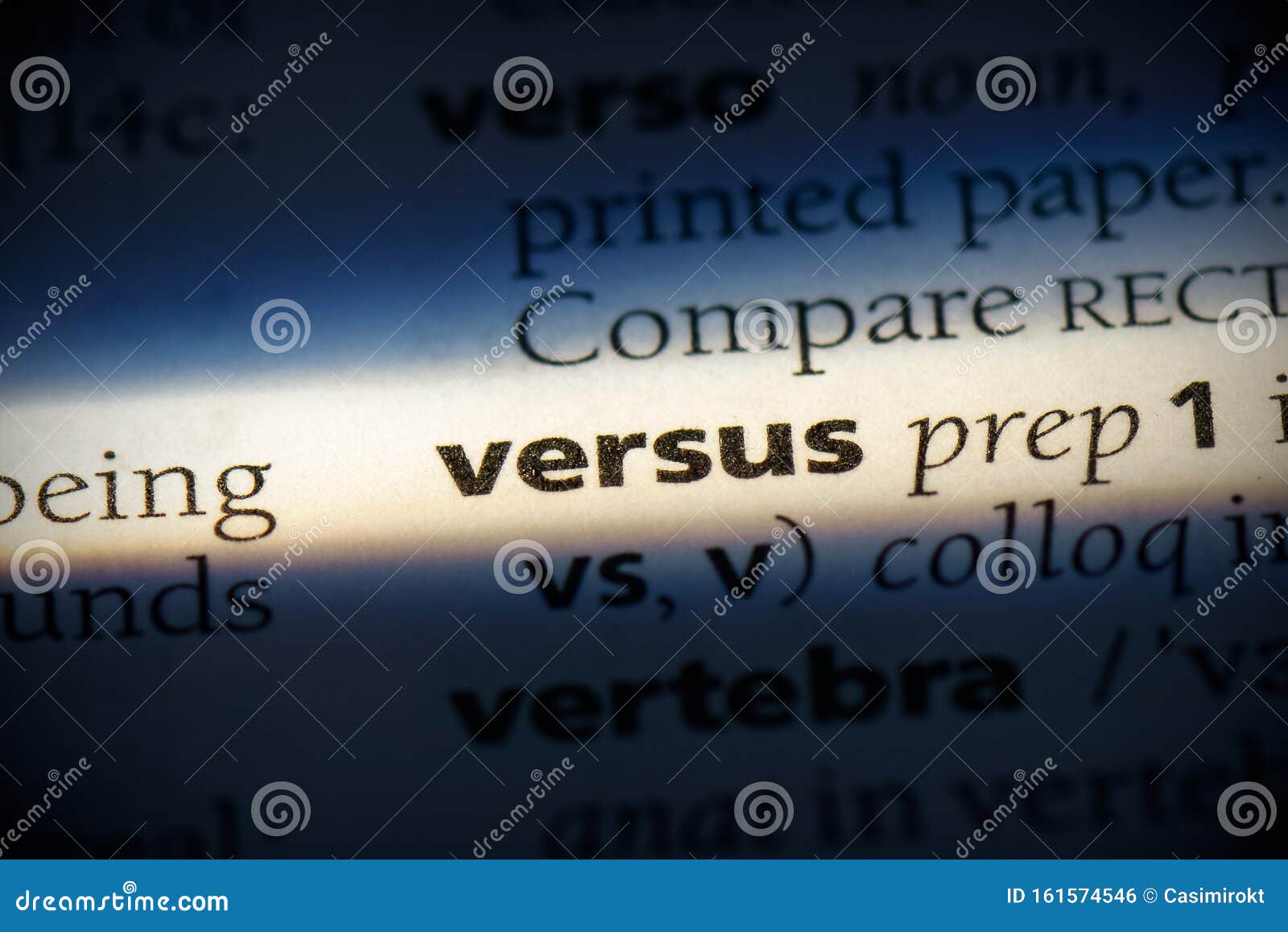 Versus stock photo. Image of education, meaning, writing - 161574546