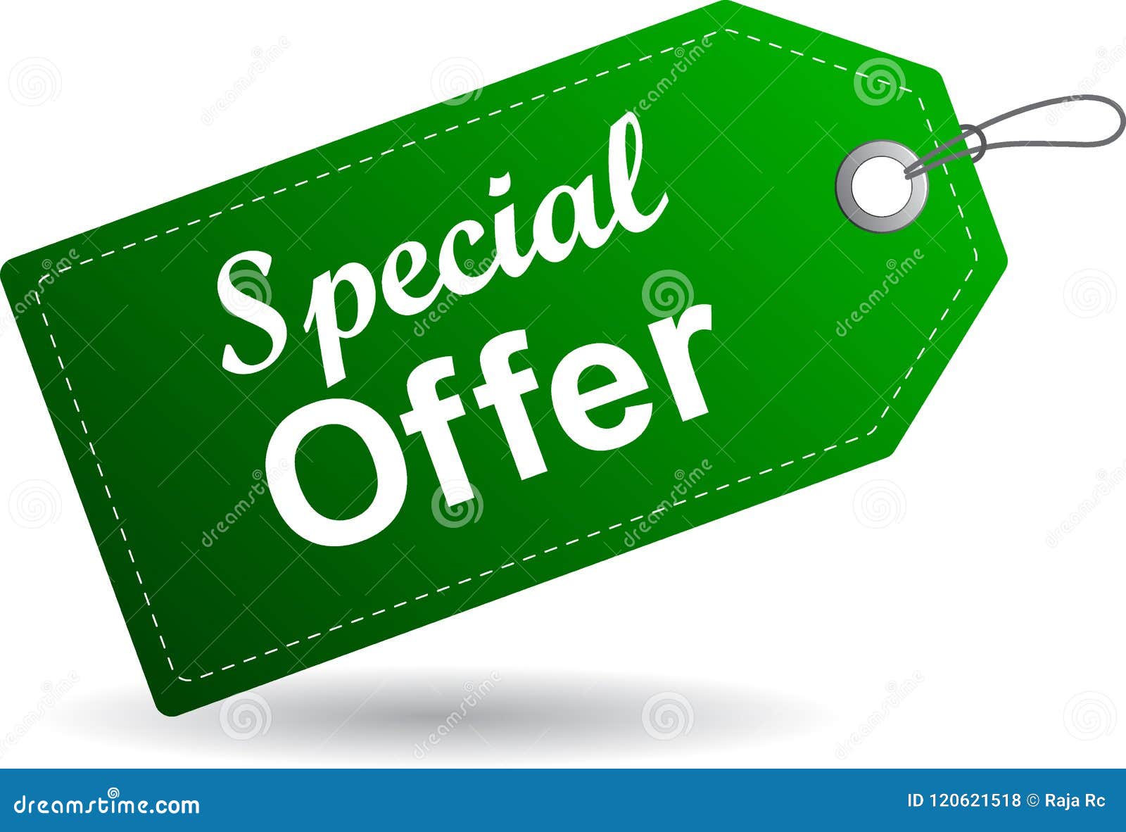 Vert De Label D'étiquette D'offre Spéciale Illustration Stock ...