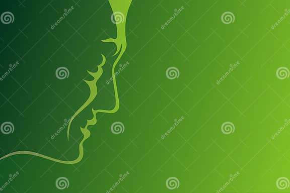 Vert de profil d'homme illustration de vecteur. Illustration du fond ...