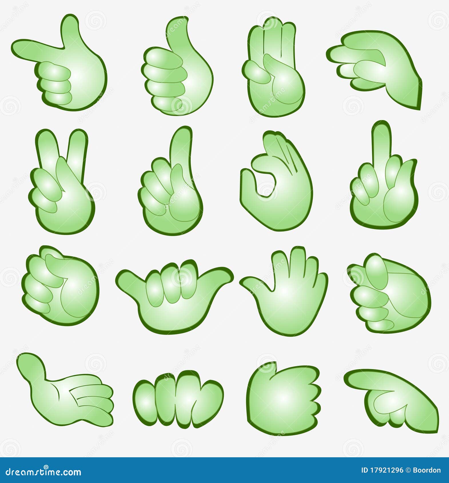 Vert De Symbole De Signe De Doigt De Bras Illustration de Vecteur ...