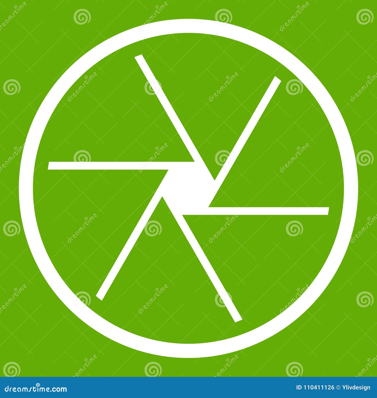 Vert objectif rond d'icône illustration de vecteur. Illustration du ...