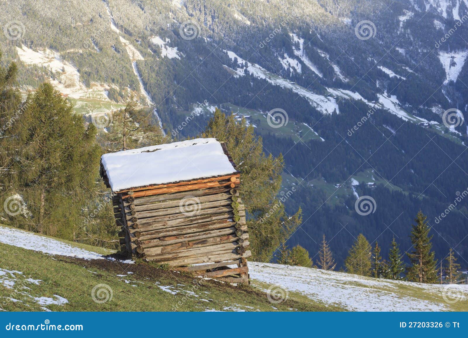 Vertente de madeira foto de stock. Imagem de floresta - 27203326