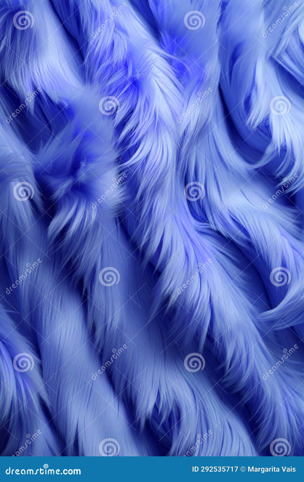 Vertical Abstract Background Texture of Fluffy Fur of Blue Color Stock ...