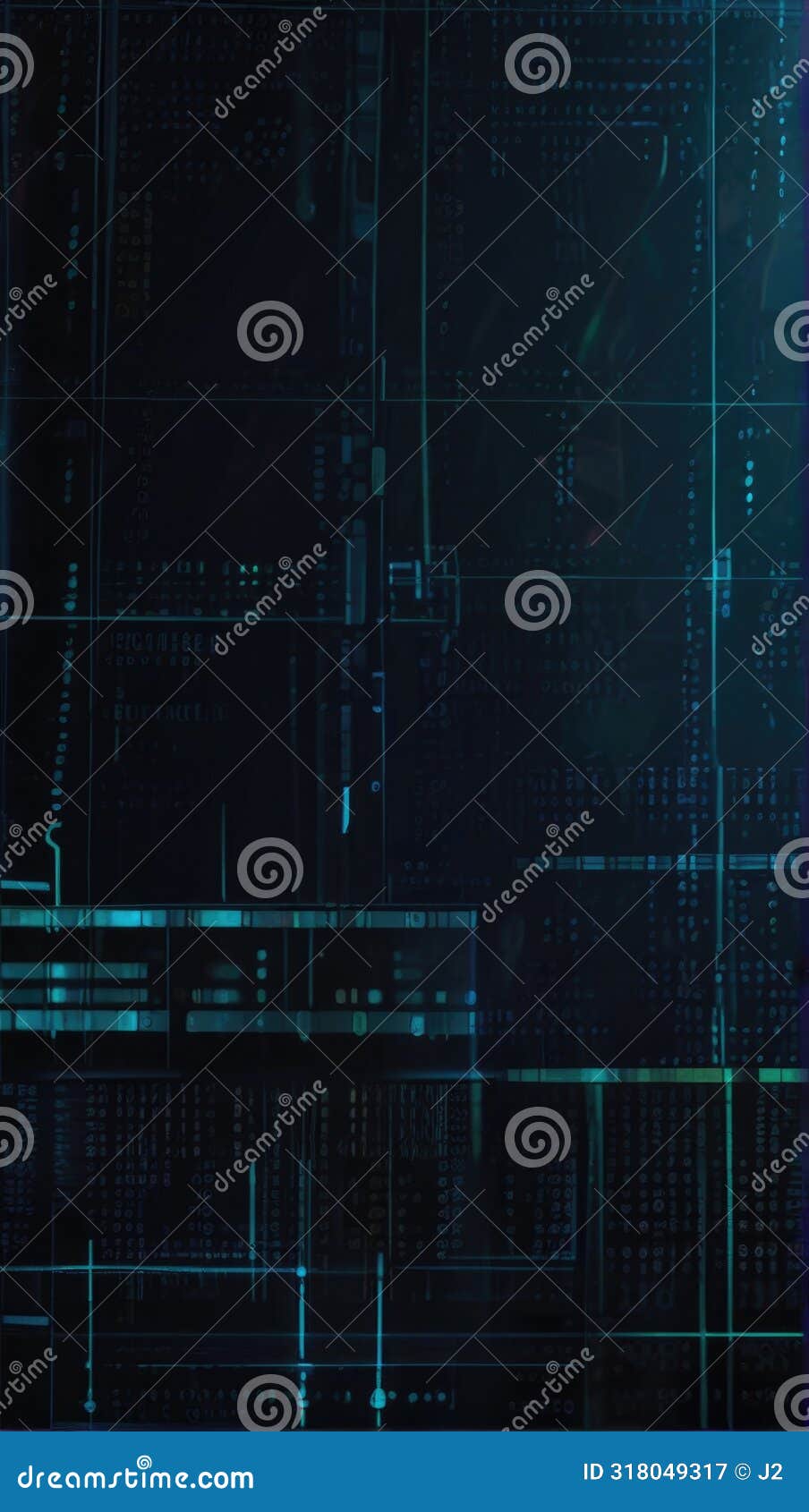 Vertical Abstract Backgrounds on a Digital Theme Stock Illustration ...