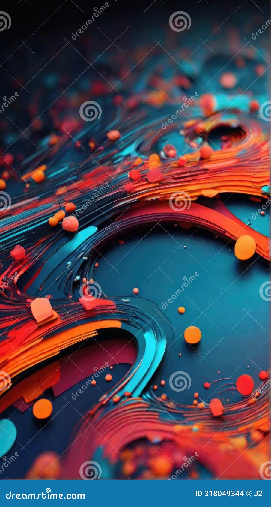 Vertical Abstract Backgrounds on a Digital Theme Stock Illustration ...