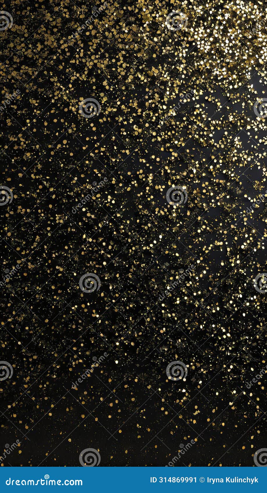 Vertical Abstract Black Background for Congratulations with Gold ...