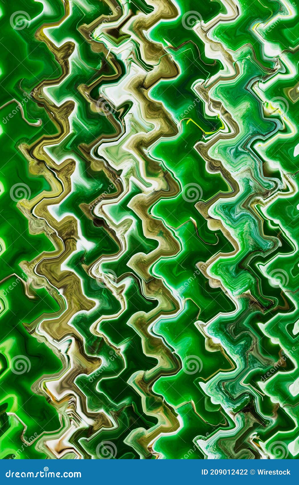 Vertical Abstract Illustration of a Green Glass Pattern Stock ...