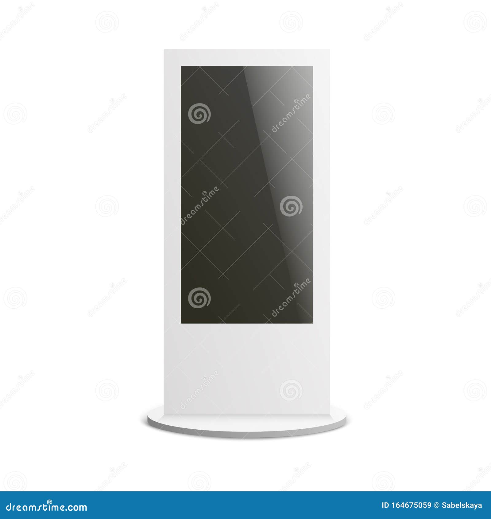 Vertical Advertising Signage Panel 3d Realistic Vector Illustration ...