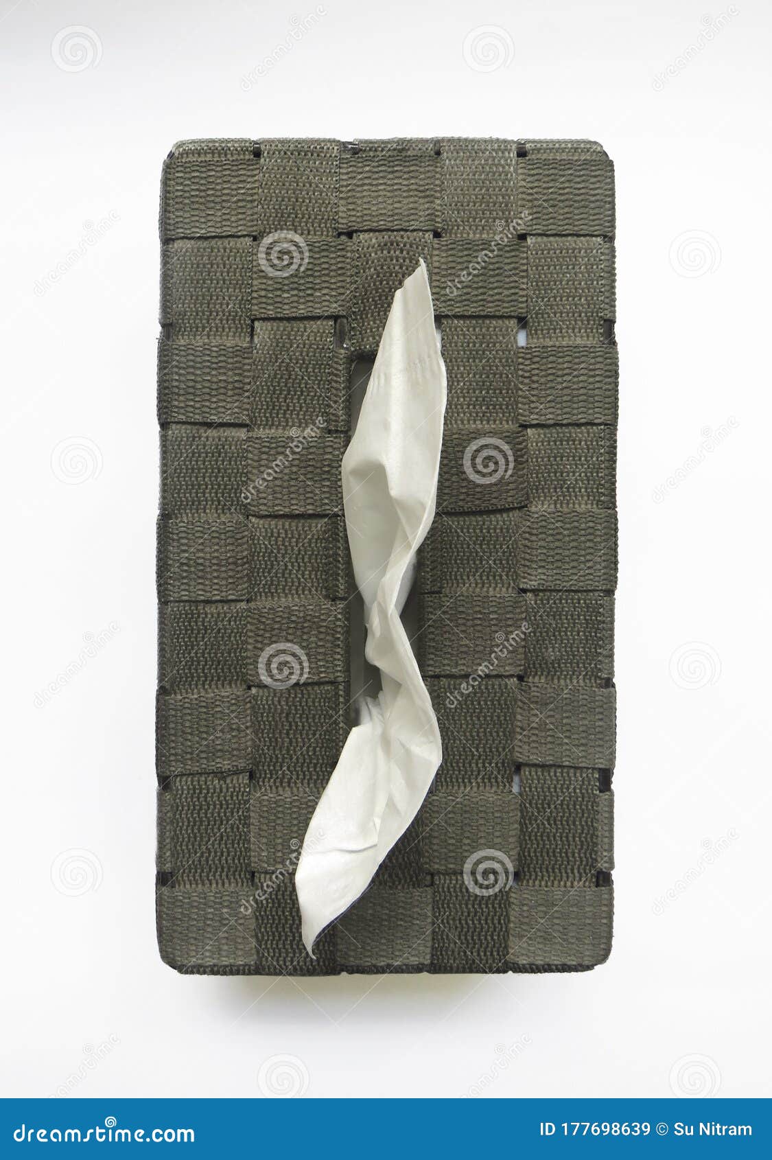 Vertical Aerial View Of Environmentally Friendly Handmade Wicker Tissue ...