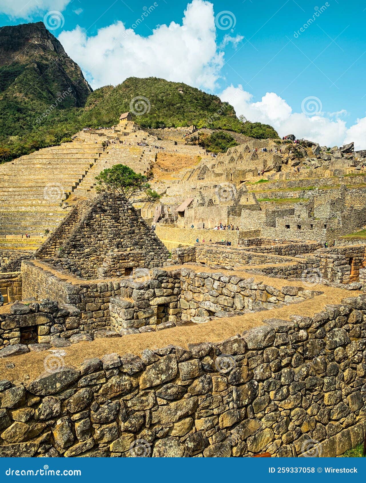 Vertical Aerial View of the Historic Machu Picchu in Peru Stock Photo ... Vertical Aerial View of the Historic Machu Picchu in Peru Stock Photo ...
