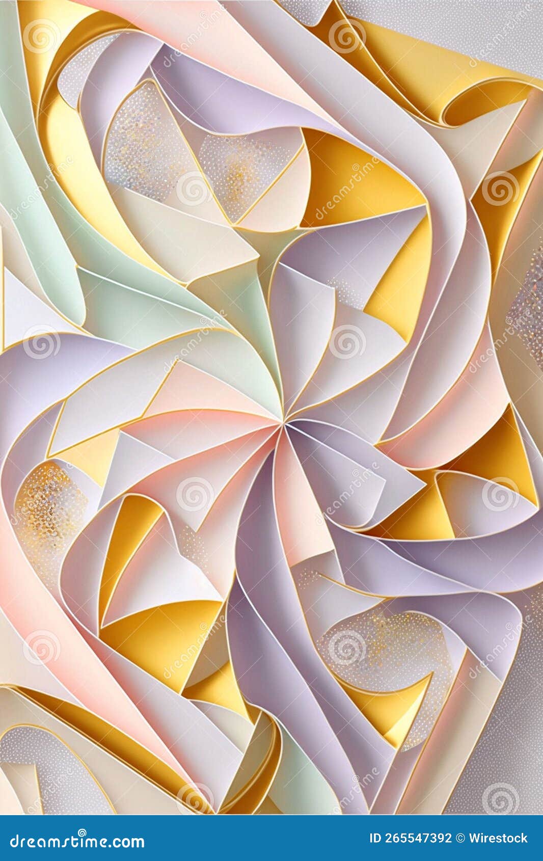 Vertical AI-generated Illustration of an Abstract Pastel-colored ...