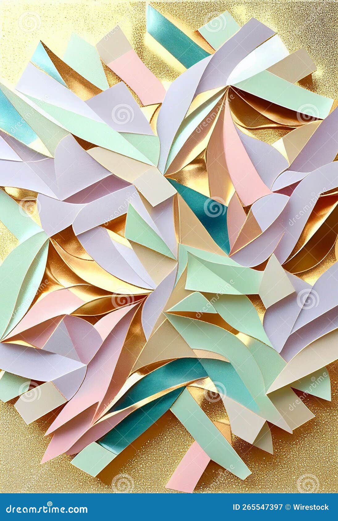 Vertical AI-generated Illustration of an Abstract Pastel-colored ...