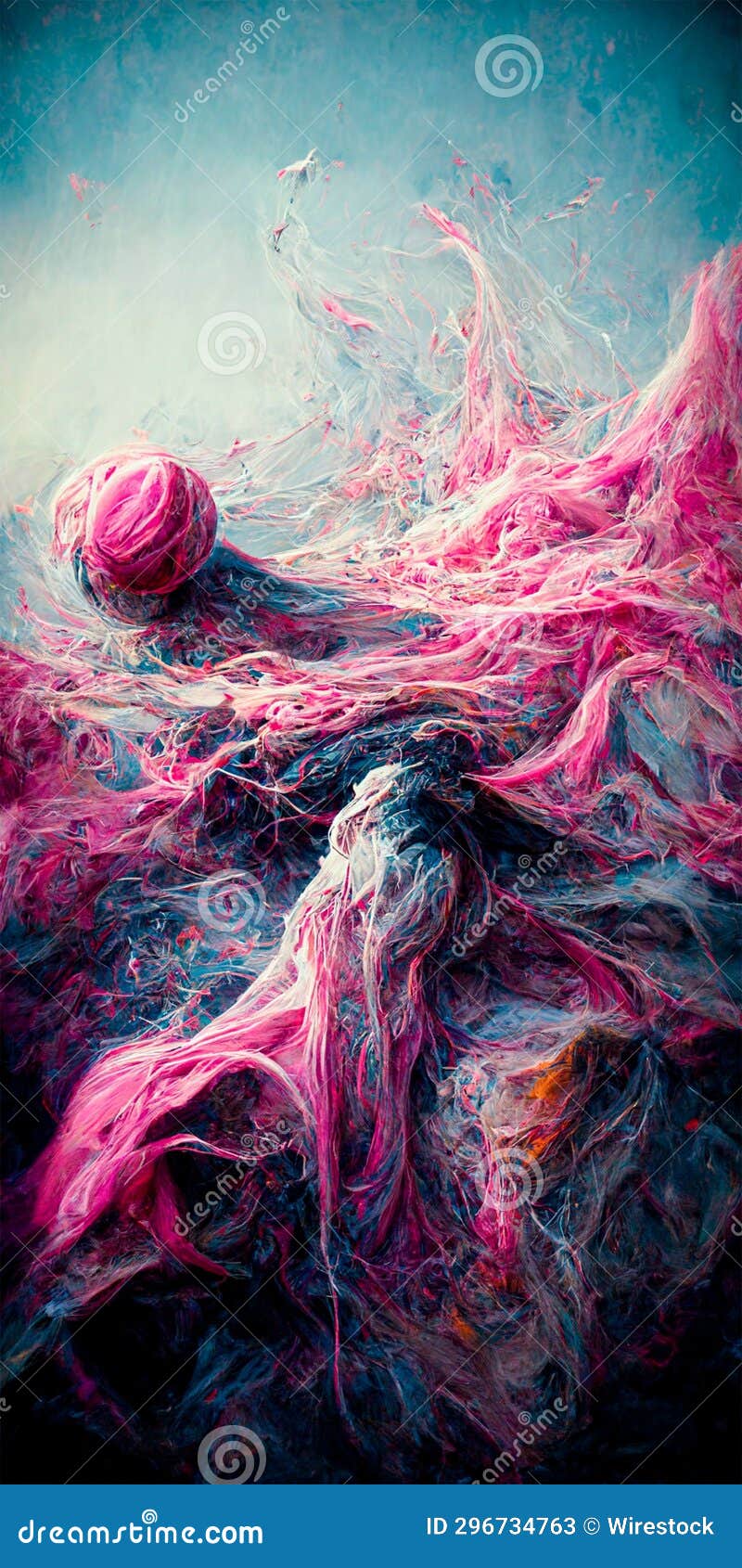 Vertical AI-generated Image of a Pink Abstract Wallpaper for ...