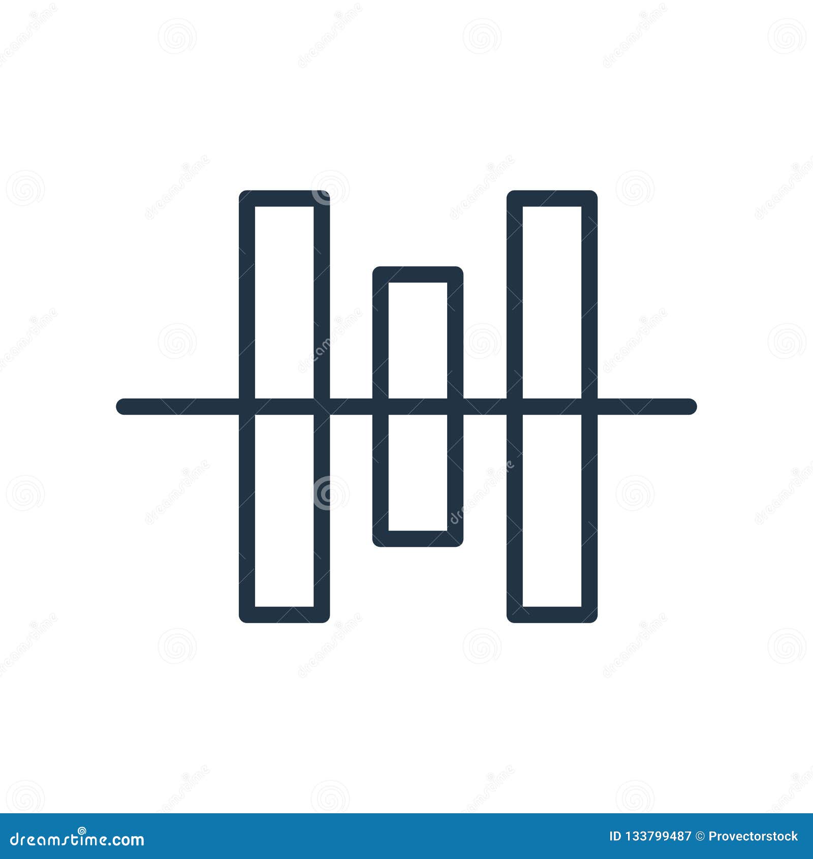 Vertical Alignment Icon Vector Isolated On White Background, Log ... Vertical Alignment Icon Vector Isolated On White Background, Log ...