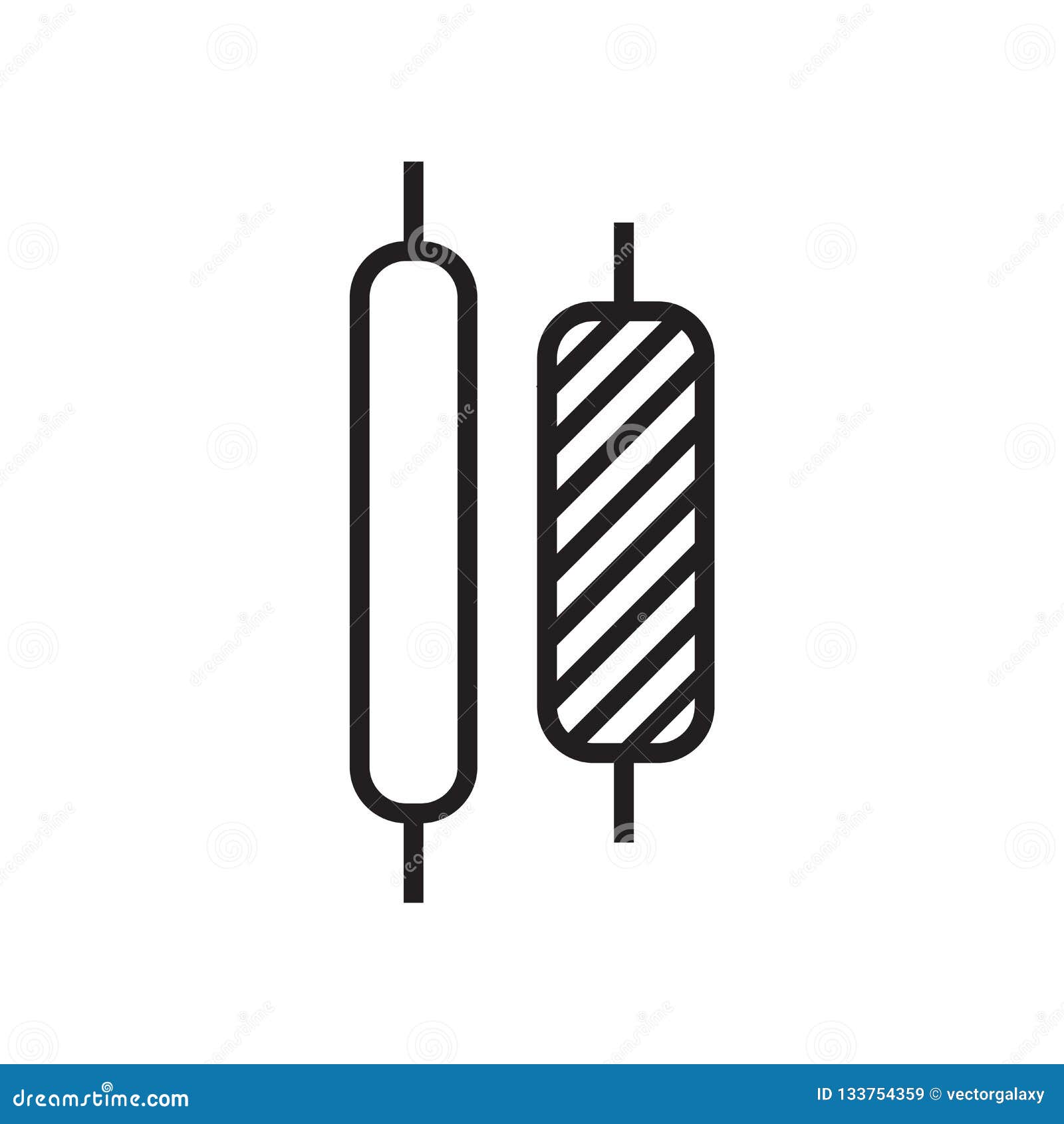 Vertical Alignment Icon Vector Sign And Symbol Isolated On White ...