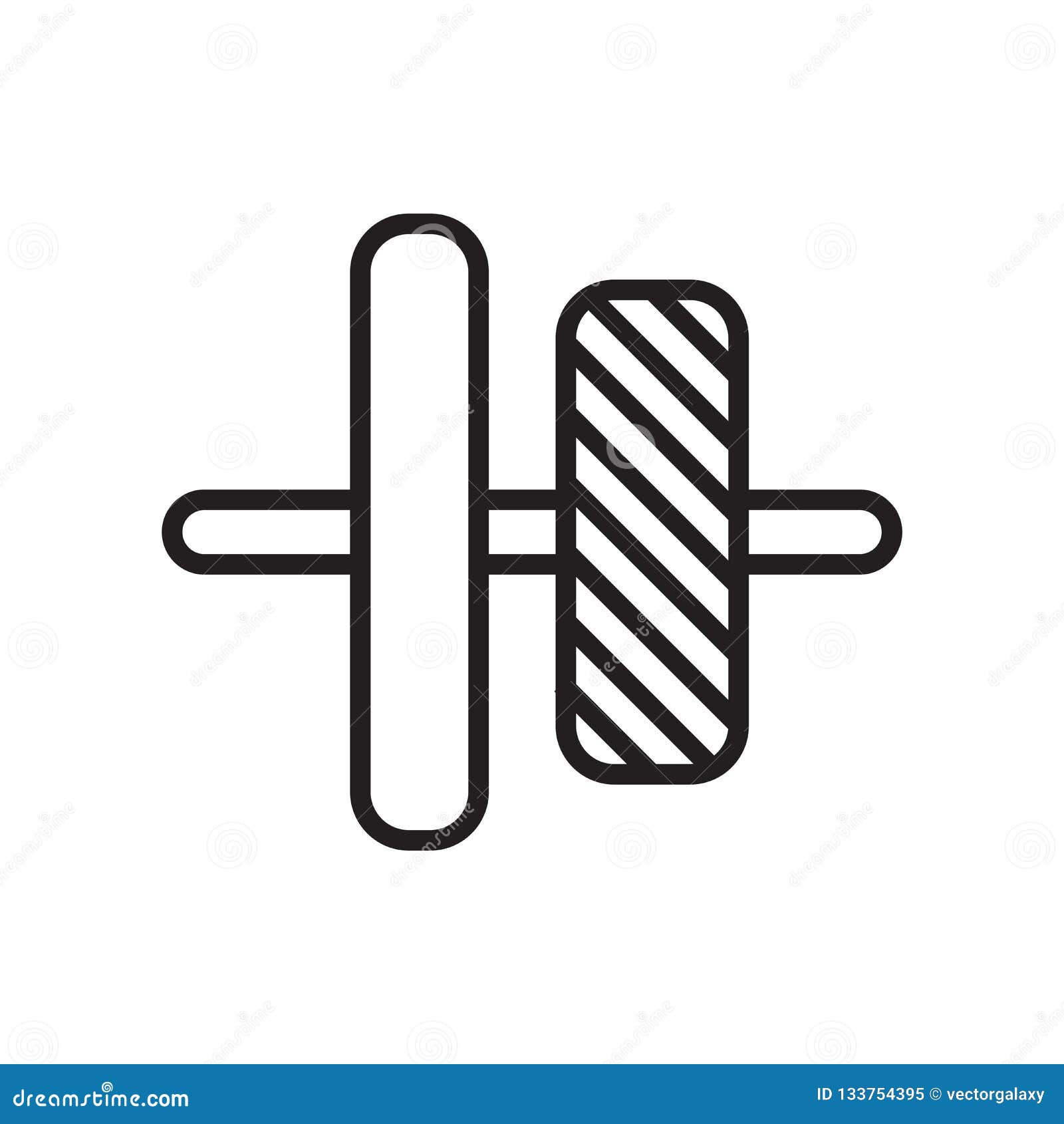 Vertical Alignment Icon Vector Sign and Symbol Isolated on White ...