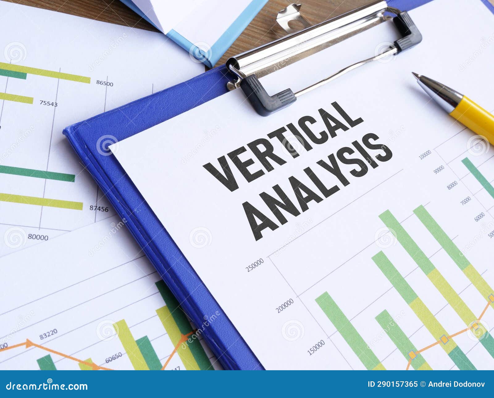 Vertical Analysis is Shown Using the Text Stock Image - Image of ...