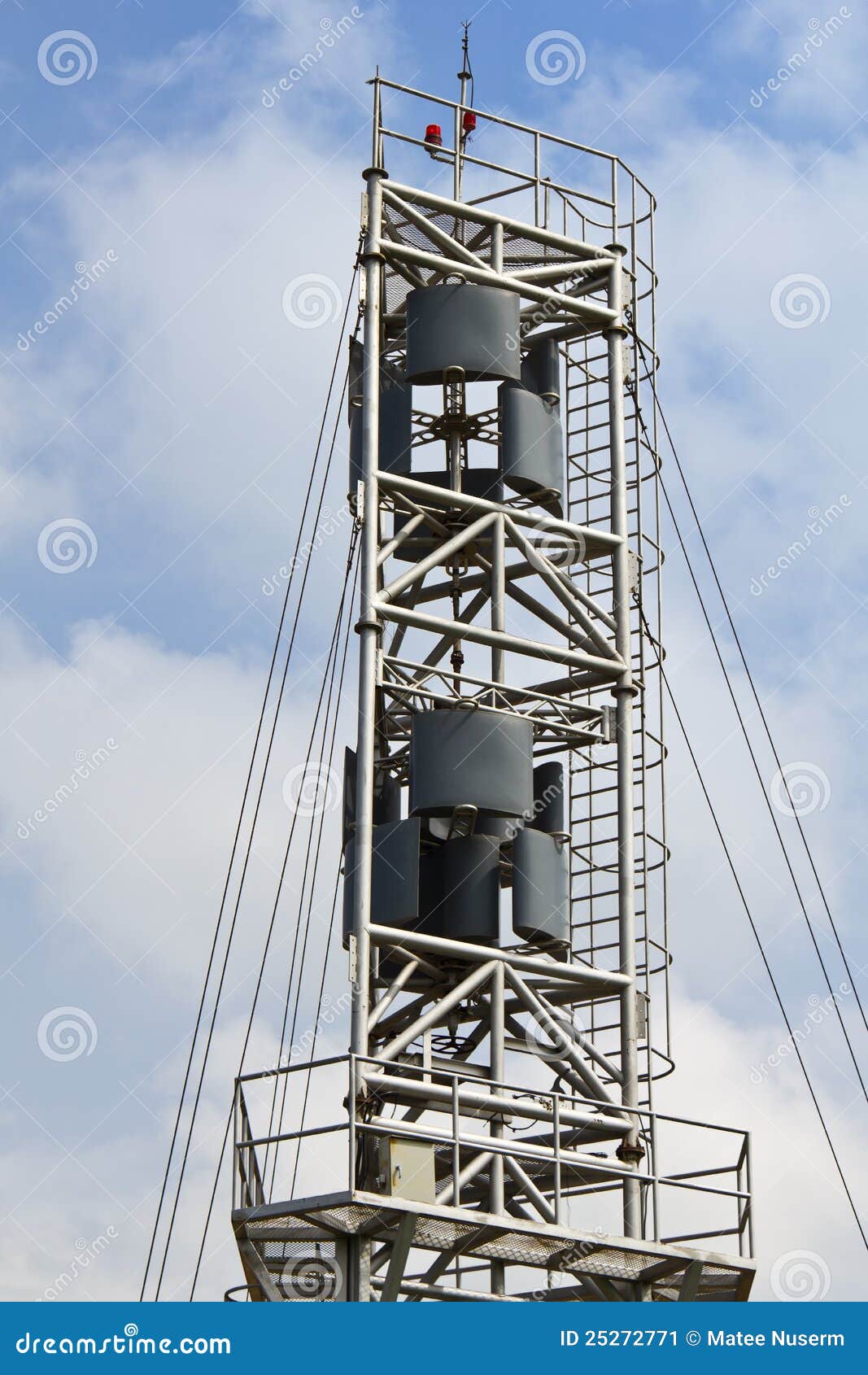 Vertical axis wind turbine stock image. Image of blade - 25272771