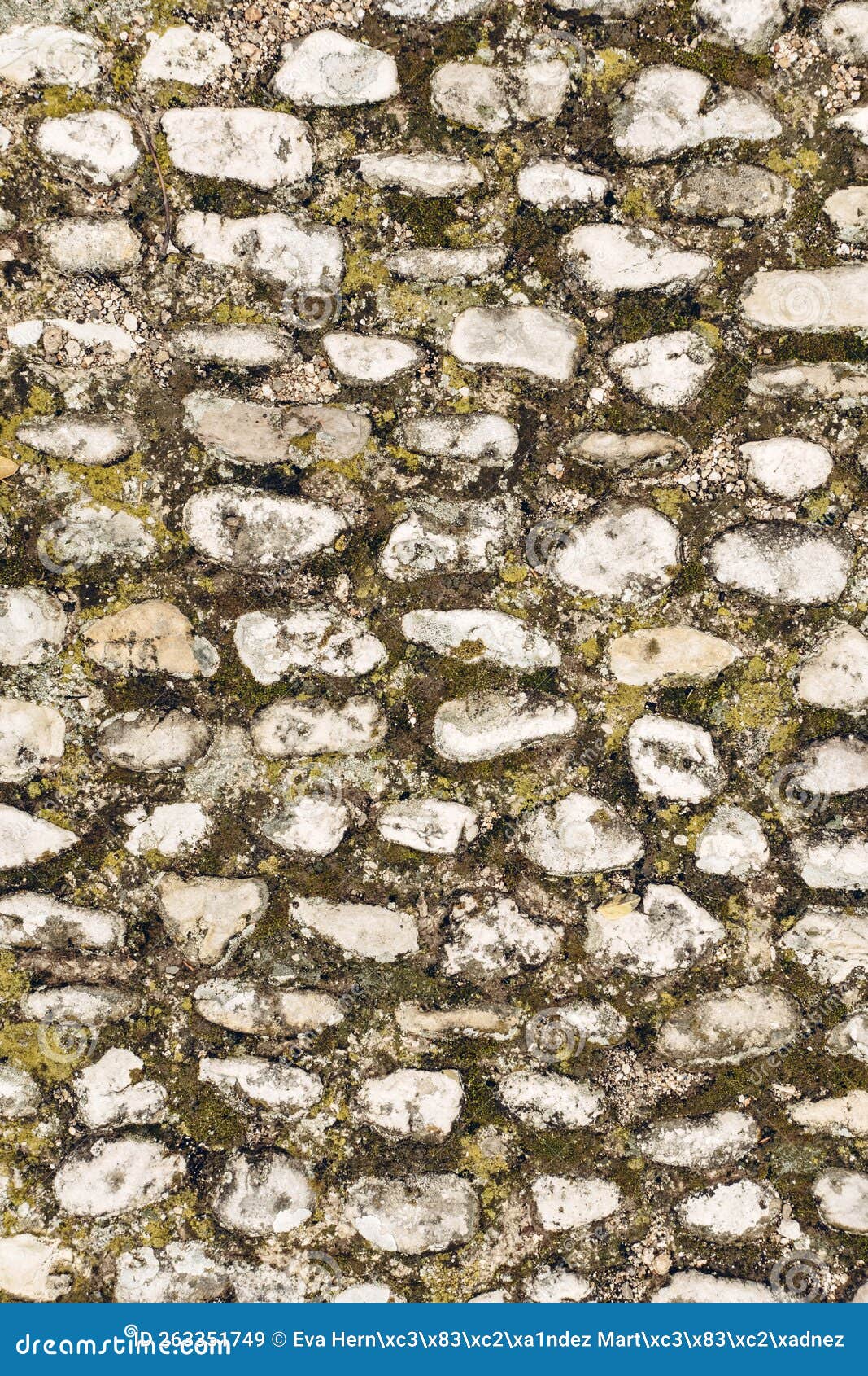Vertical Background of Ancient Stones Stacked with Moss of Ancient ...