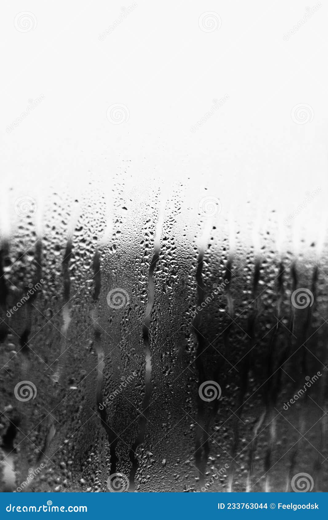 Vertical Background of Condensation on Transparent Glass with High ...