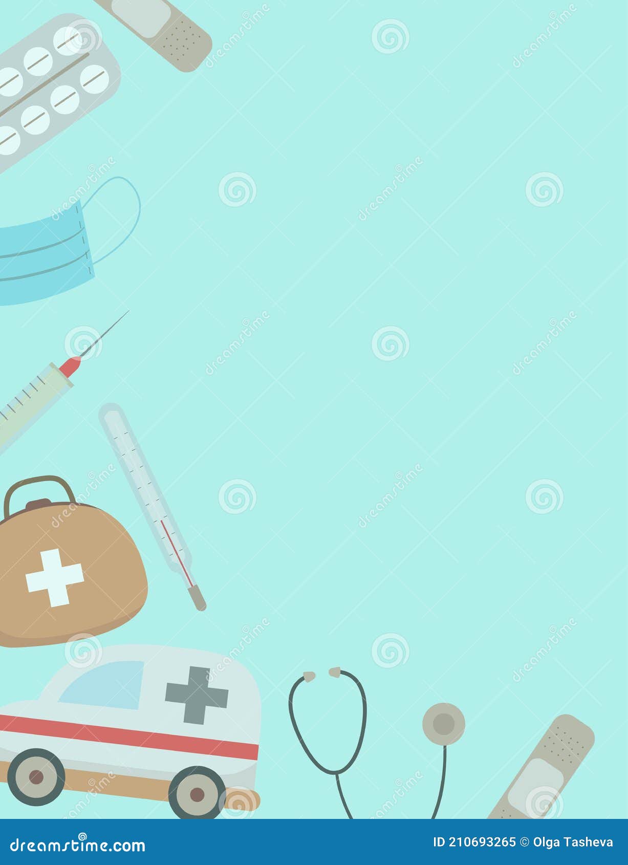 Vertical Background Medical Hospital Stock Vector - Illustration of ...