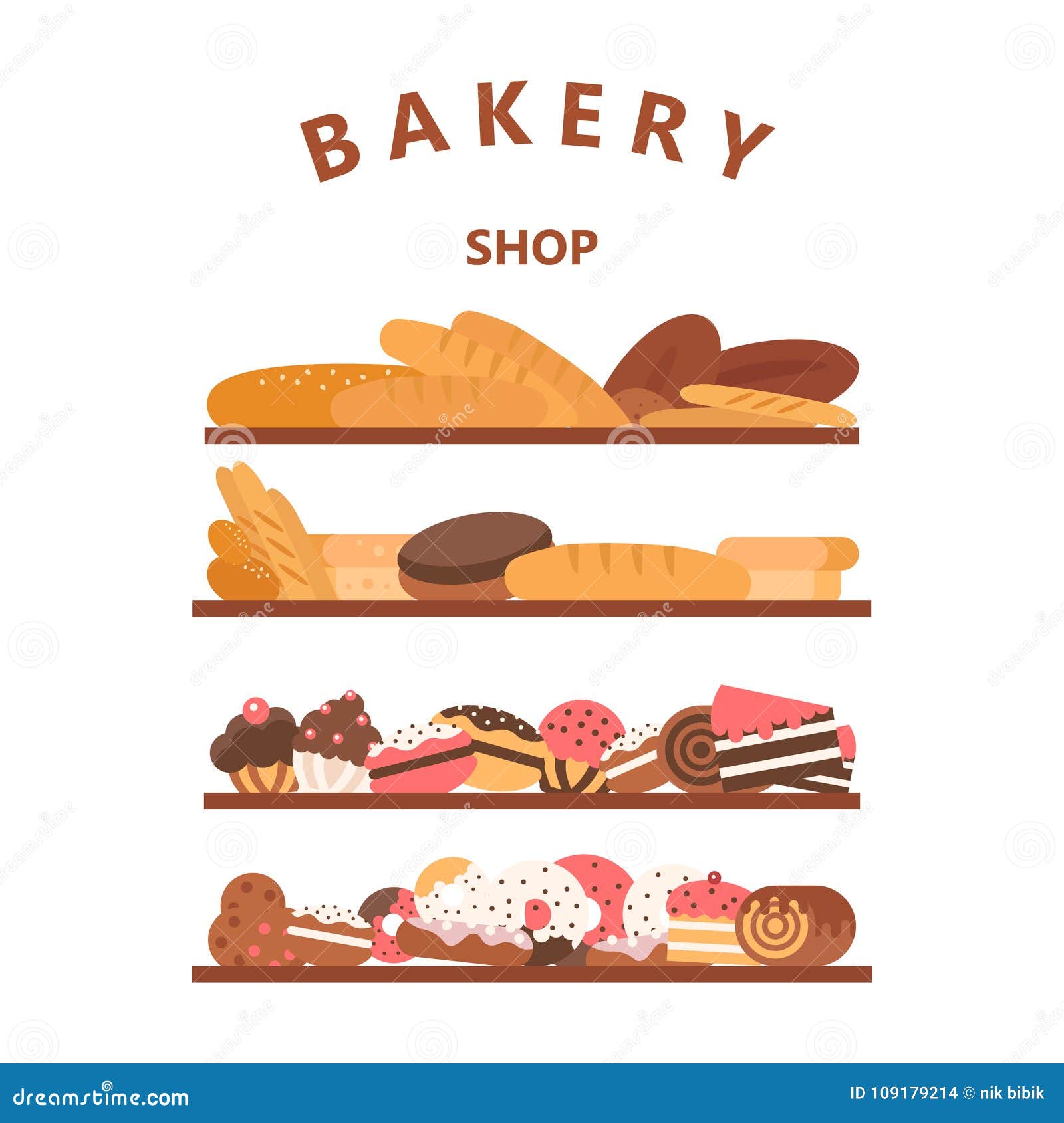 Vertical Bakery Banners. Baking, Bread and Cakes Stock Vector ...