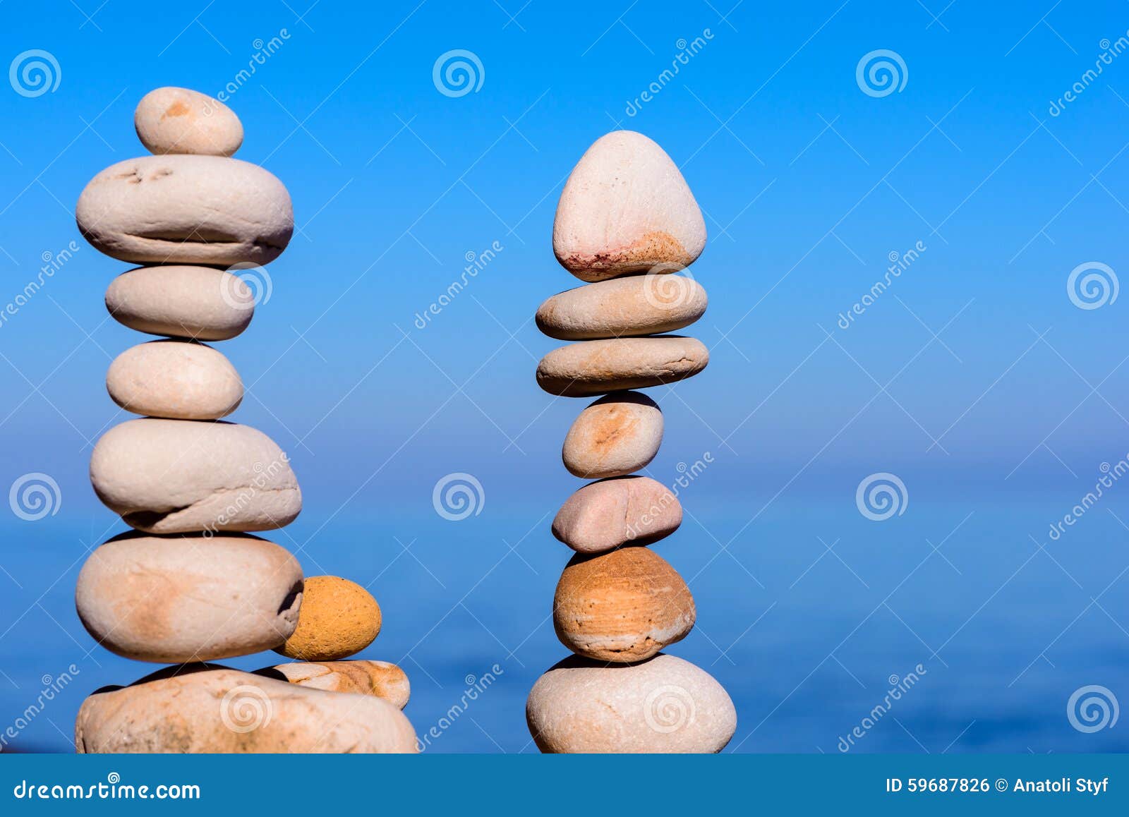 Vertical balance stock photo. Image of precision, pebble - 59687826