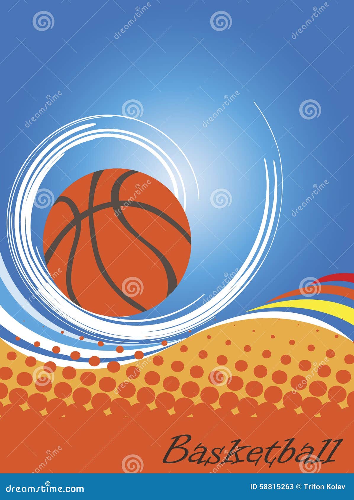 Basketball Poster Sport Flyer. Vector Basketball Tournament League ...