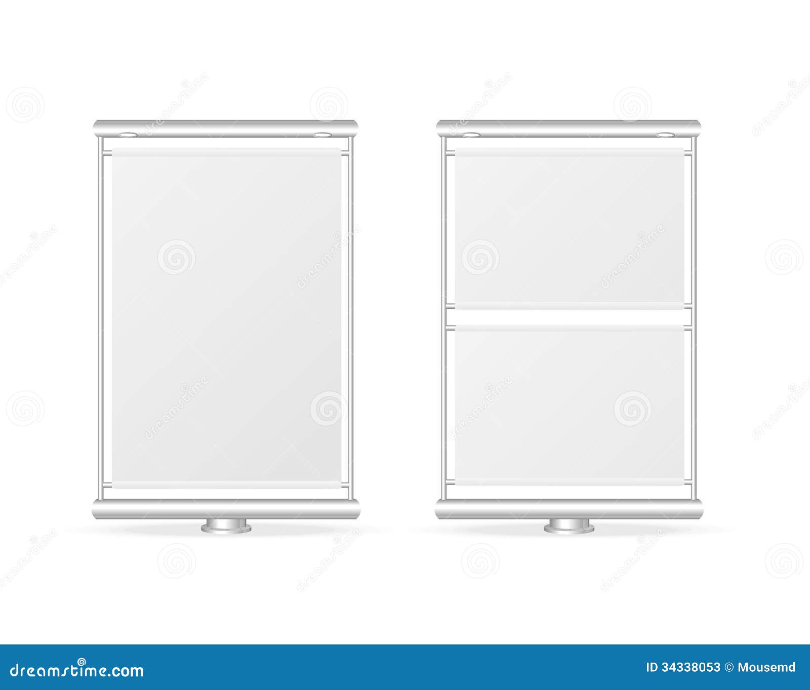 Vertical billboards. stock vector. Illustration of horizontal - 34338053