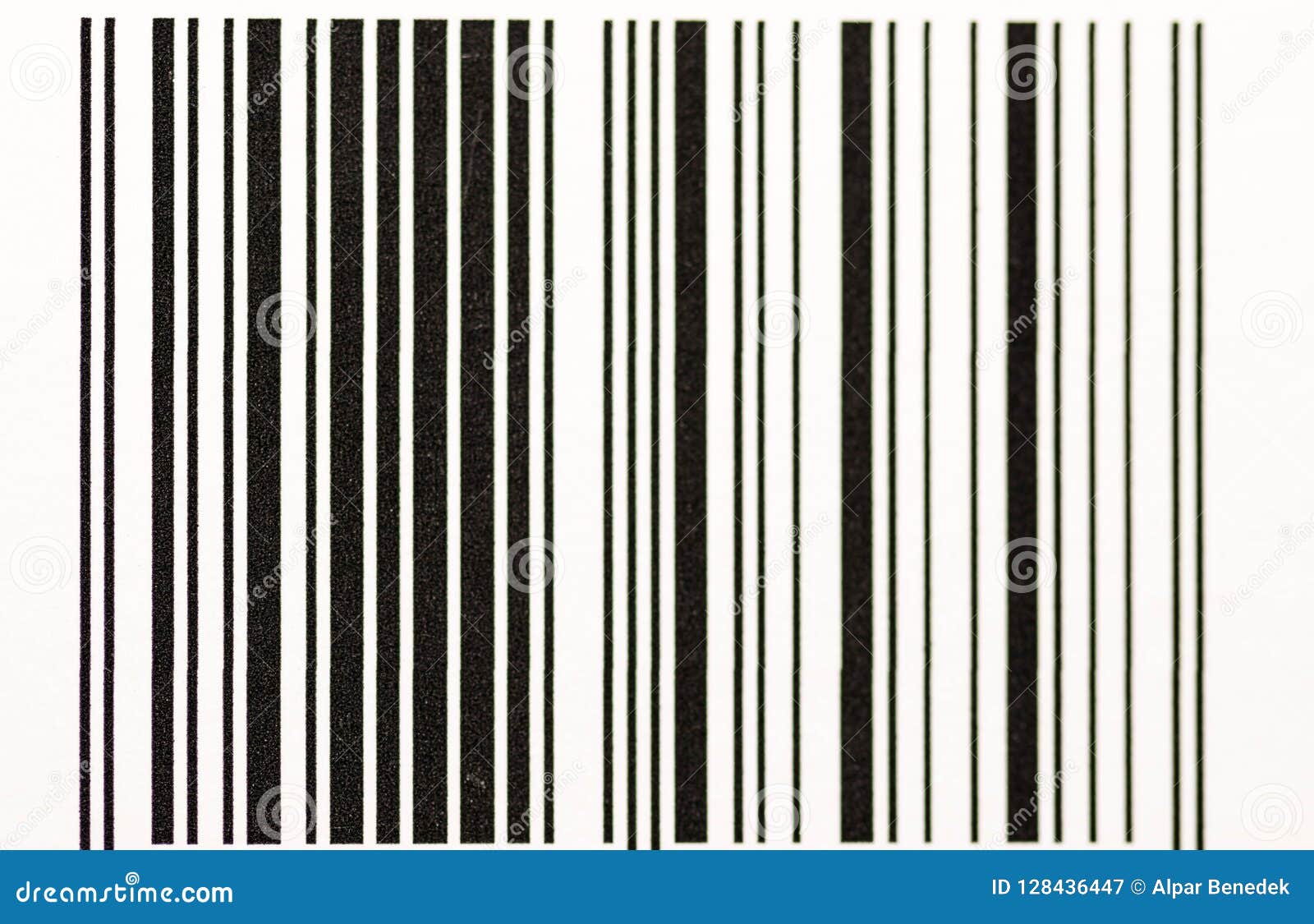 Vertical Black and White Bar Code Close Up Macro Stock Image - Image of ...