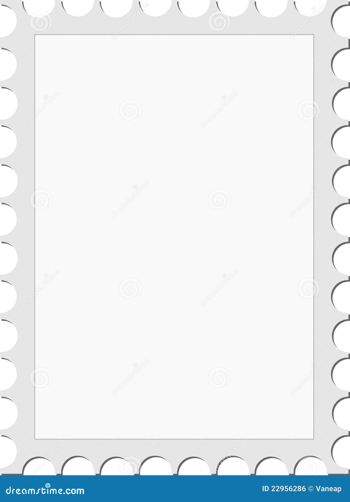 VERTICAL BLANK POSTAGE STAMP - VECTOR Stock Vector - Illustration of ...