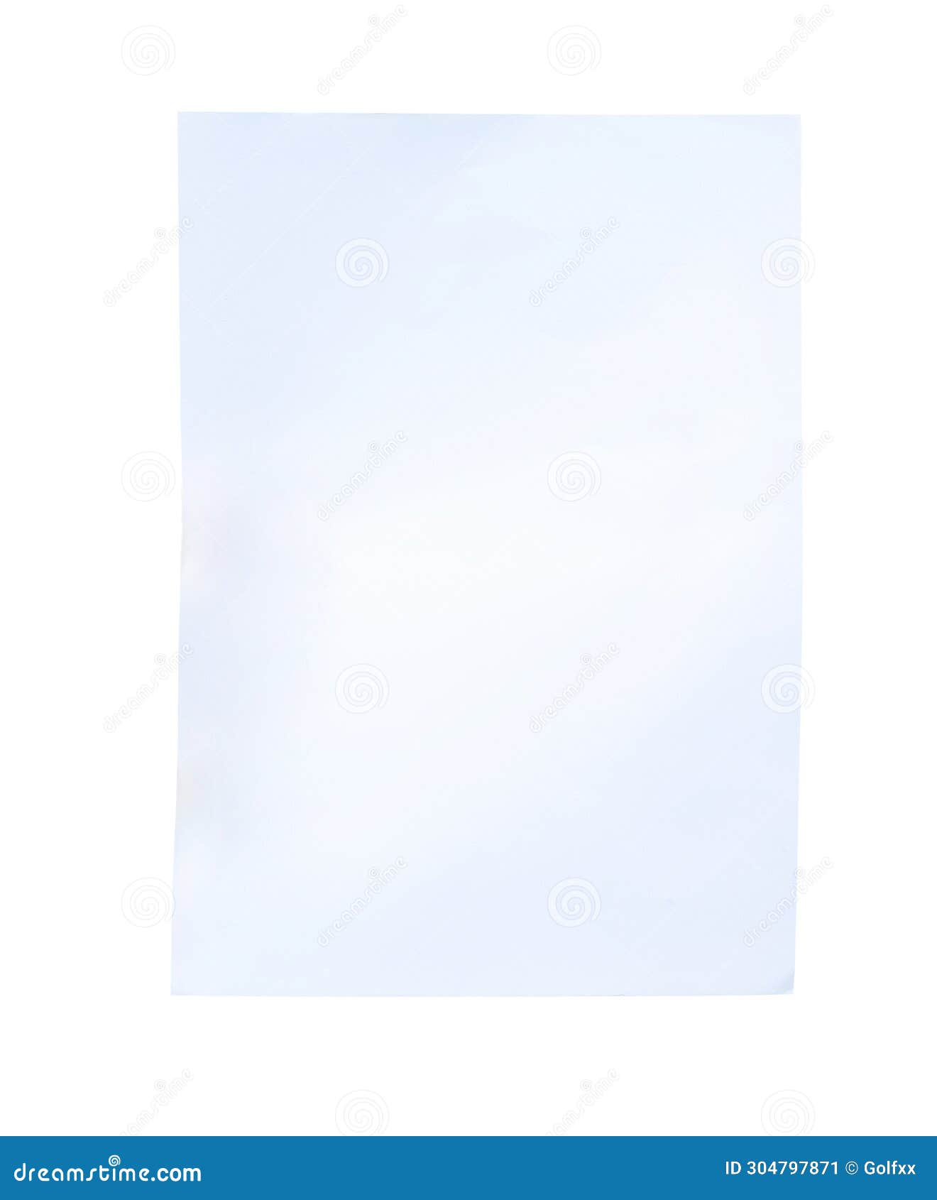 Vertical Blank White Sheet of Paper Isolated on White Background Stock ...