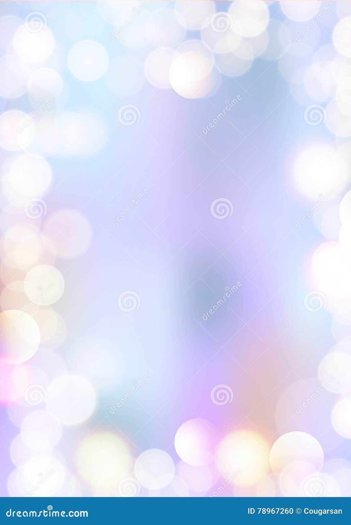 Vertical Blue Texture Background Bokeh Border Stock Vector ...