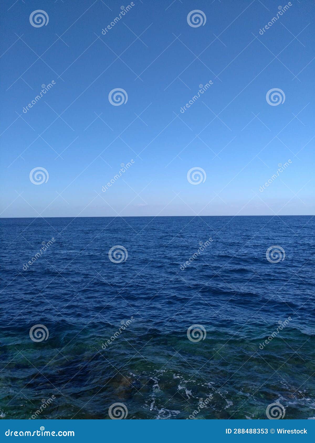 Vertical of Blue Waves of the Sea Stock Image - Image of nature ...