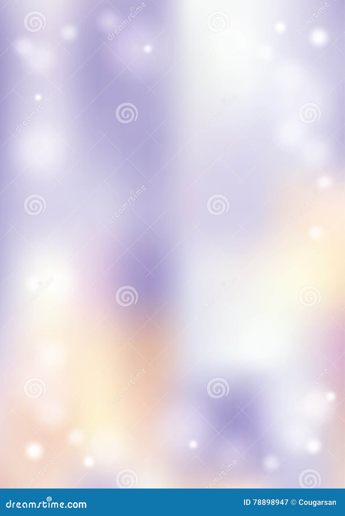 Vertical Bokeh Gradient Winter Background with Snow Border Stock Vector ...
