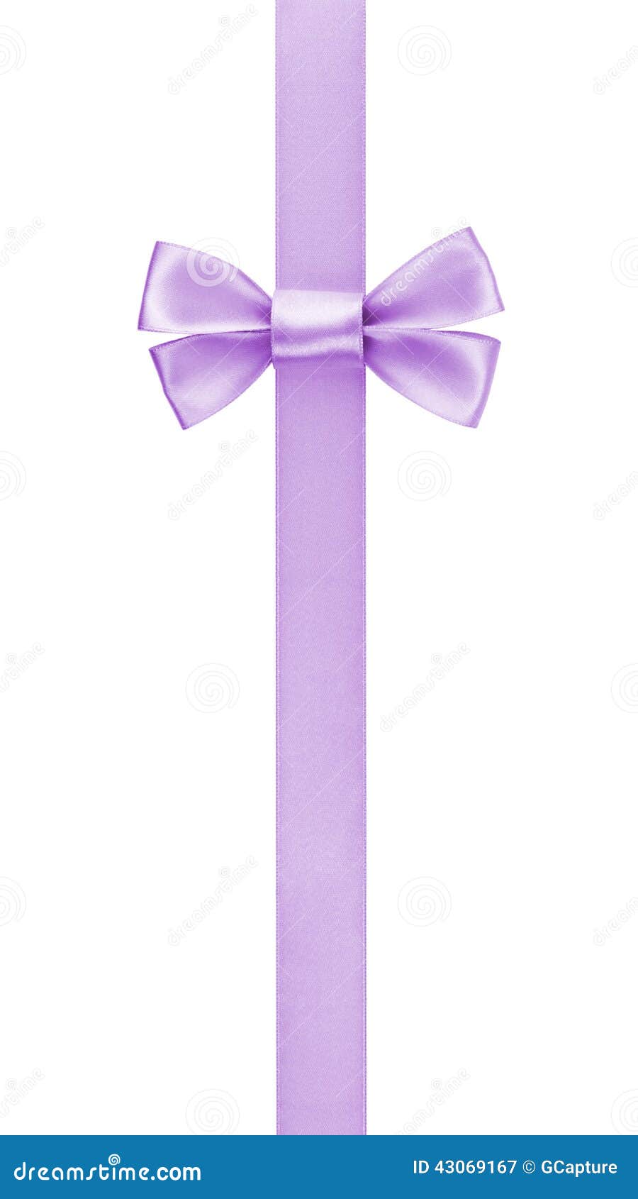 Vertical Border with Lavender Color Ribbon Bow Stock Image - Image of ...
